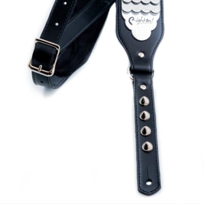 RightOn! Legend JL Python 2.3 inch Vegan Guitar Strap - Black | Reverb