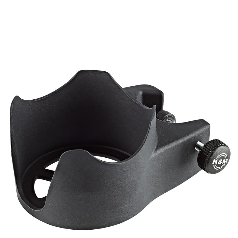 K&M 16027 Biobased Drink Holder, Black | Reverb
