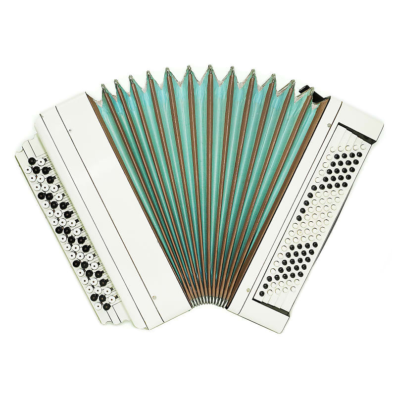 Vintage Russian Bayan Tulskiy Tula Chromatic Button Accordion | Reverb