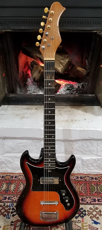 Harmony H801 Double Cutaway Solid Body Guitar 1960s USA | Reverb