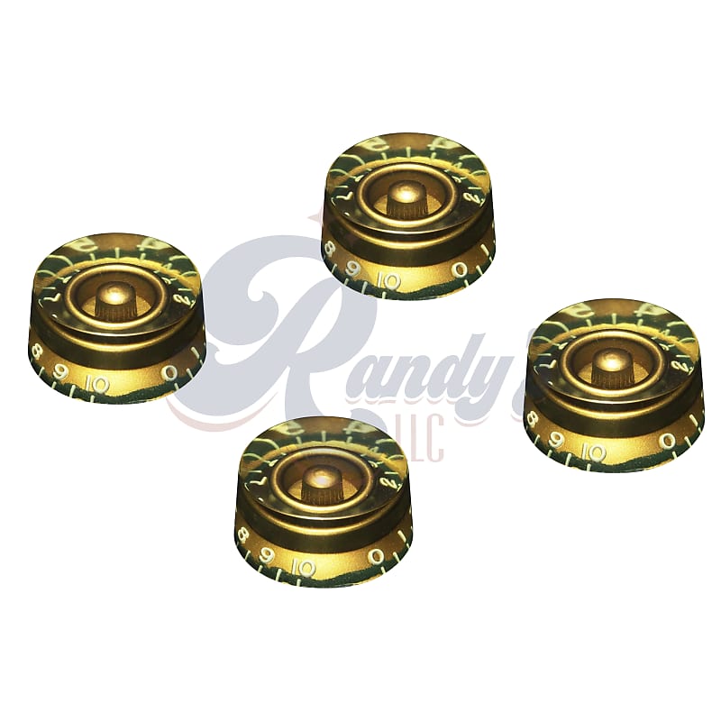 HOSCO SKG110IR4 Relic Speed Knobs MIJ (4-Pack) Gold - Fits | Reverb