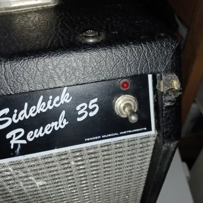 Squier Sidekick Reverb 35 1989 Black/Silver | Reverb