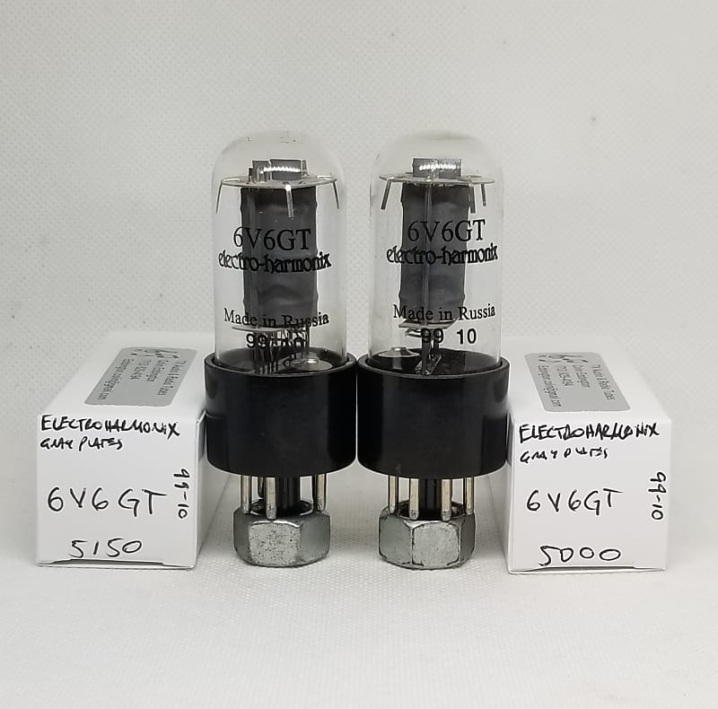 Electroharmonix 6V6GT Well Matched (2.9%) Pair NOS 6V6 | Reverb