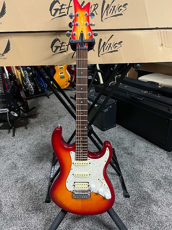1998 Dean SS Plus - Flame Top Sunburst | Reverb