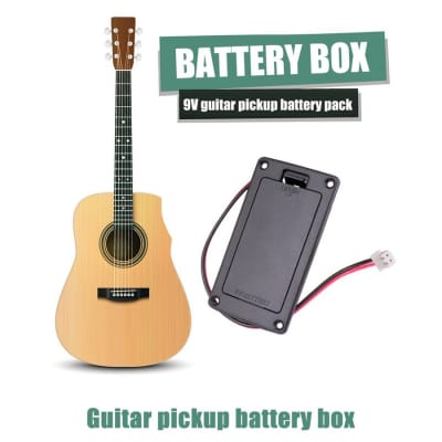 Acoustic Guitar 9VDC Battery Holder Case Box for Guitar EQ | Reverb
