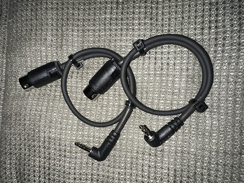 (2) 12" - 5pin to 1/8” Fully Adjustable MIDI Cables | Reverb