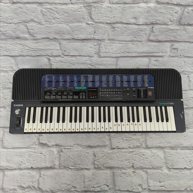 Casio CT-680 Digital Reverb 61 key Tone Bank Keyboard Vintage | Reverb