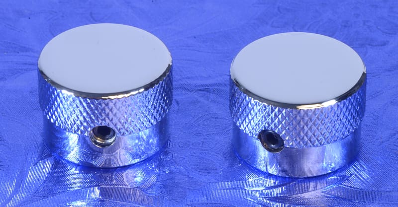 Two Chrome Control Knobs Generic Replacement For Gretsch | Reverb