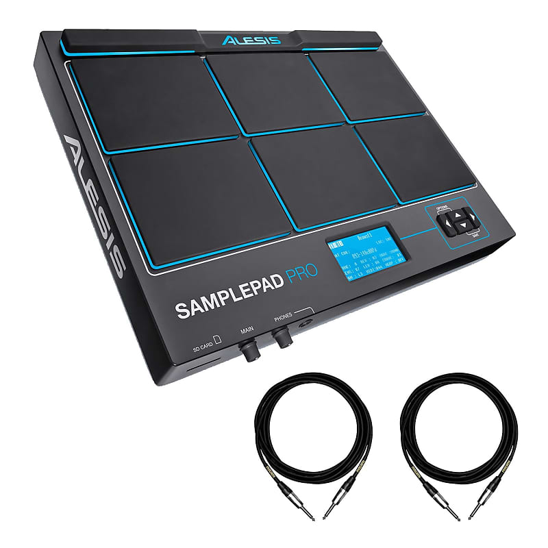 Alesis Sample Pad Pro w/ 2 Premium Mogami 1/4" Cables Bundle | Reverb