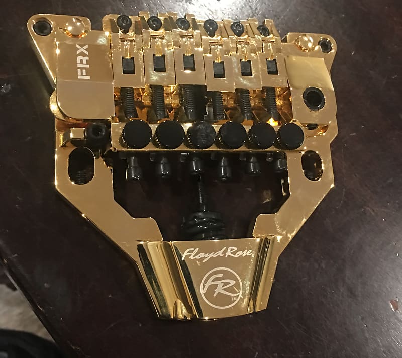 Floyd Rose FRX 2018 Gold tremolo bridge | Reverb