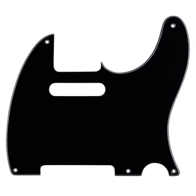 8-Hole Telecaster Compatible Scratchplate - Black | Reverb UK