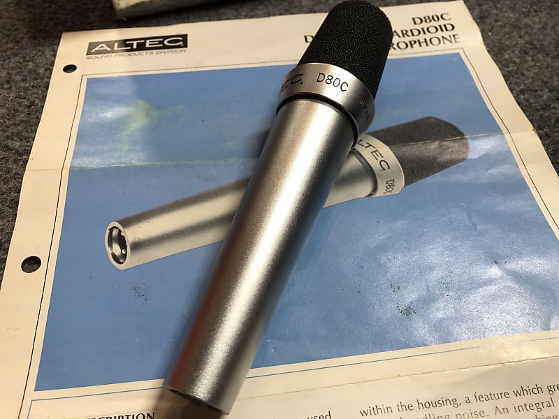 Rare Vintage Altec D80C Dynamic Mic | Reverb