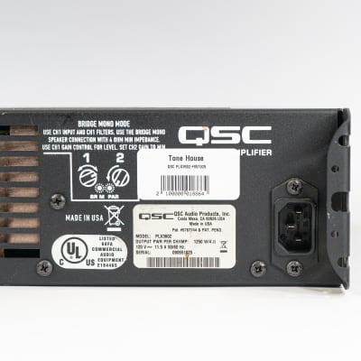 QSC PLX-3602 - PLX2 Series Stereo Power Amplifier - 775W per | Reverb