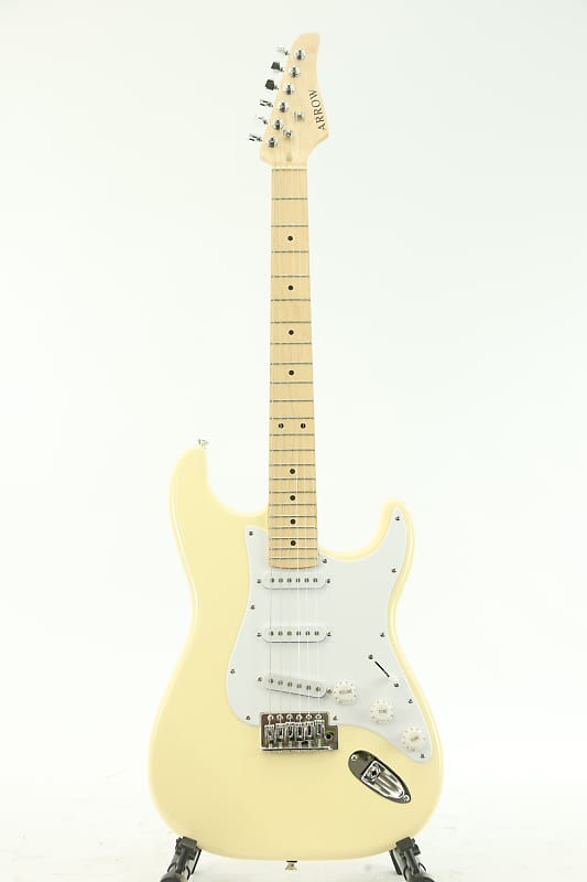 Arrow ST 111 Creamy Maple/white - Electric guitar | Reverb