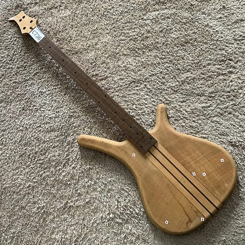 4 String Bass Ash Body with Maple Neck Through | Reverb