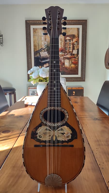 Vintage Bowlback Mandolin With Butterfly Inlay | Reverb