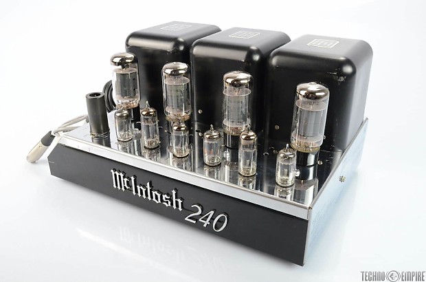 McIntosh MC240 Tube Power Amplifier XLR Balanced VERY CLEAN | Reverb