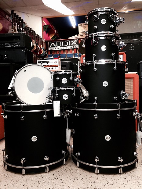 DW Design Series 9 piece Custom Double Bass Drum Matte Black | Reverb
