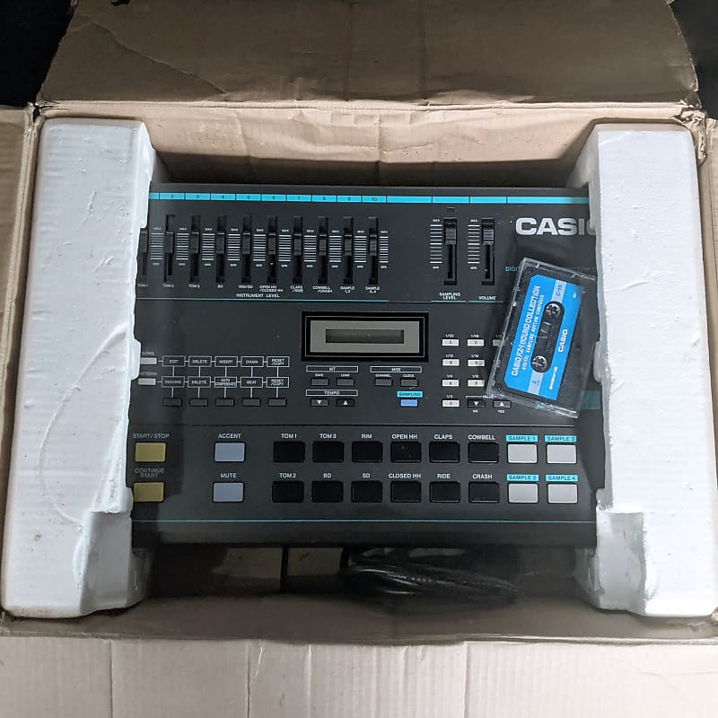 Casio RZ-1 - Drum Machine/Sampler [Serviced] /w Box and RSC-1 | Reverb