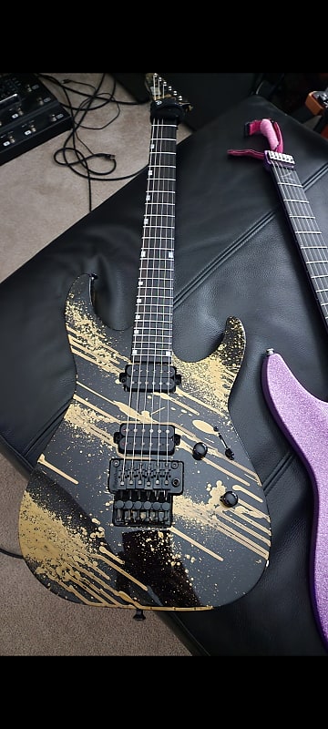 ESP Custom gold splatter usa 2022 - Gold splatter | Reverb