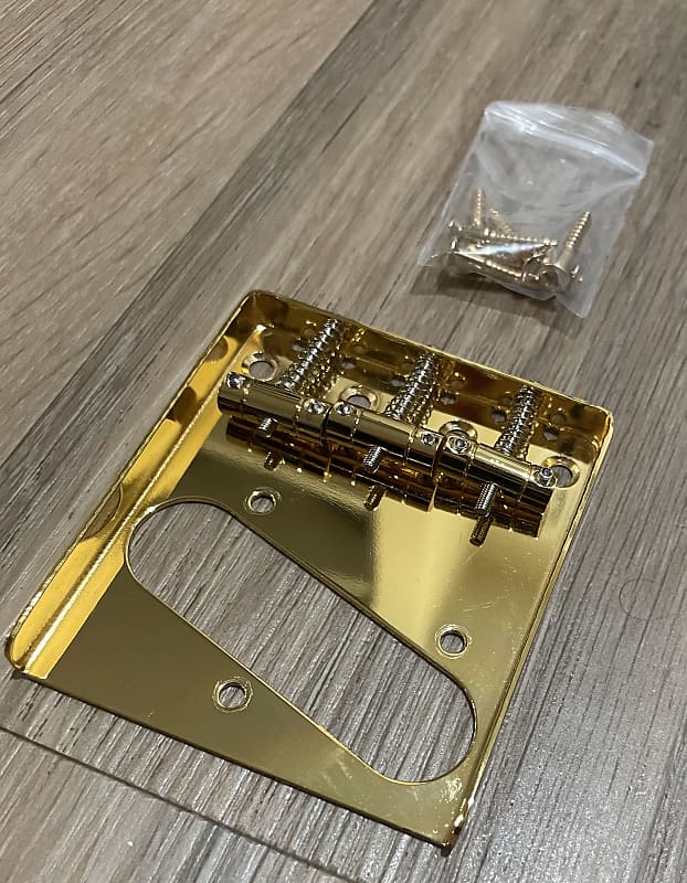 Squier Telecaster Bridge - Gold | Reverb