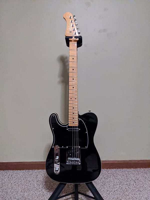 Hadean Left-Handed Black T-Style/Telecaster-Style Guitar | Reverb