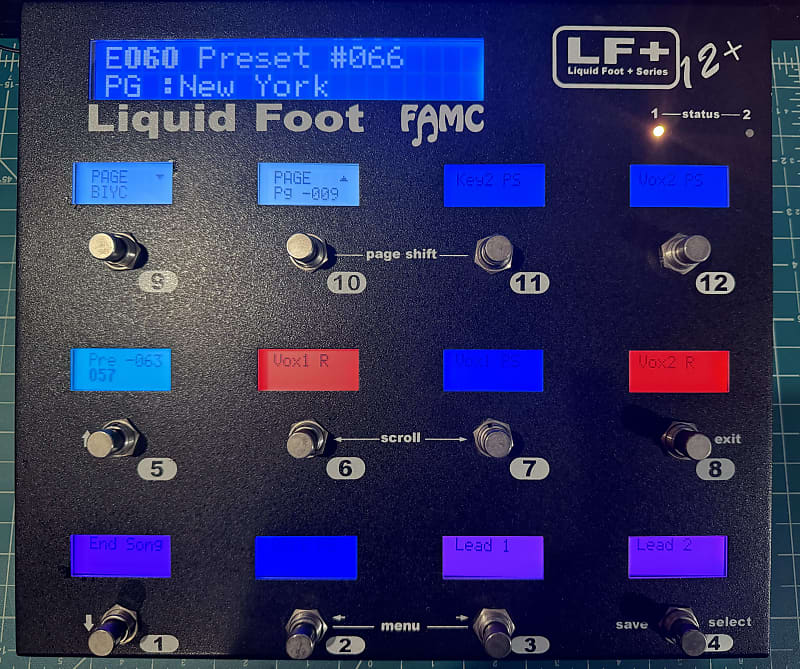 FAMC Liquid Foot+ 12+ MIDI Foot Controller - Excellent | Reverb