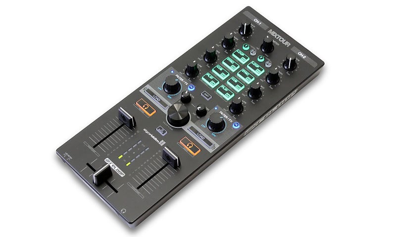 Reloop Mixtour Portable DJ Controller/Audio Interface Black | Reverb