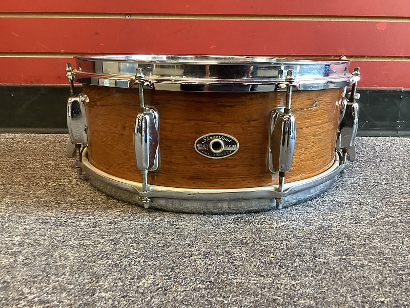 Slingerland Teak Wood 14x5.5 Niles Snare Drum 1970’s | Reverb