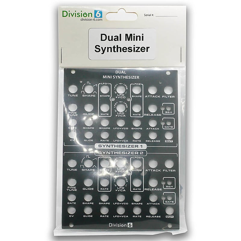 Division 6 Dual Mini Synthesizer Eurorack DIY Kit | Reverb