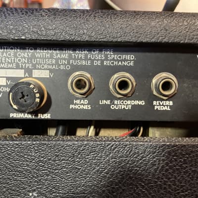 Fender Sidekick Reverb 20 MIJ RARE!!! 1980s - Black Silver | Reverb