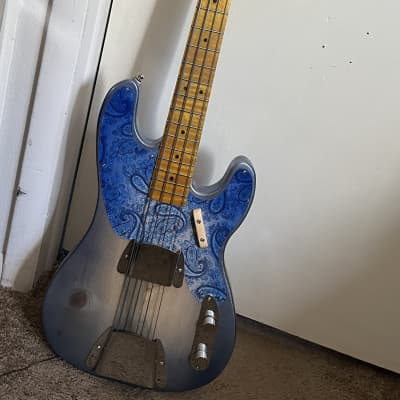 Rumley Western Telecaster bass - Metallic agave burst | Reverb