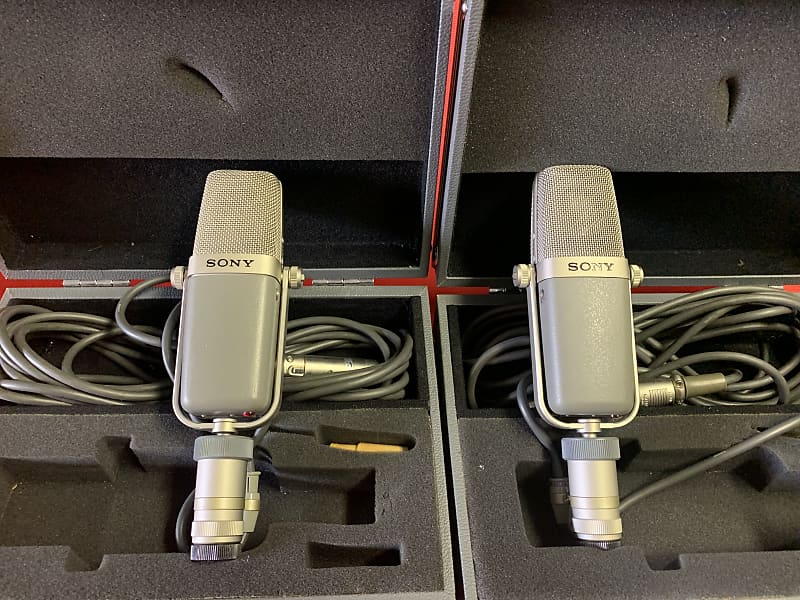 Sony C-38B Condenser Microphone - a Pair | Reverb