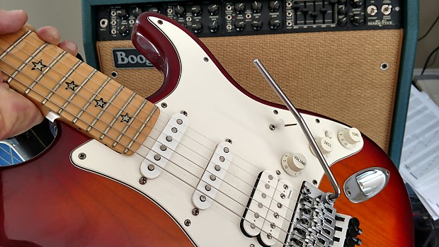 1995 Fender Stratocaster Sambora USA Big Star Inlays, | Reverb