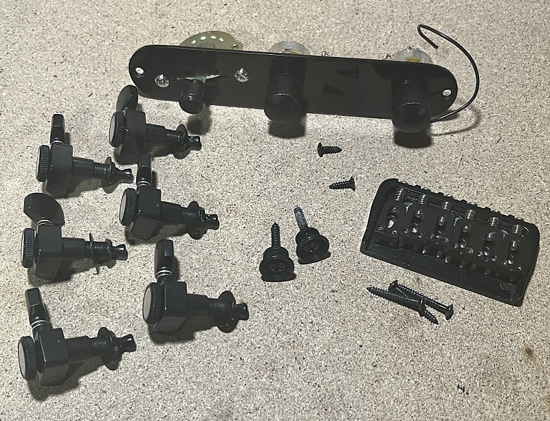 Fender Telecaster Blackout Kit - Locking Tuners Shoulder | Reverb