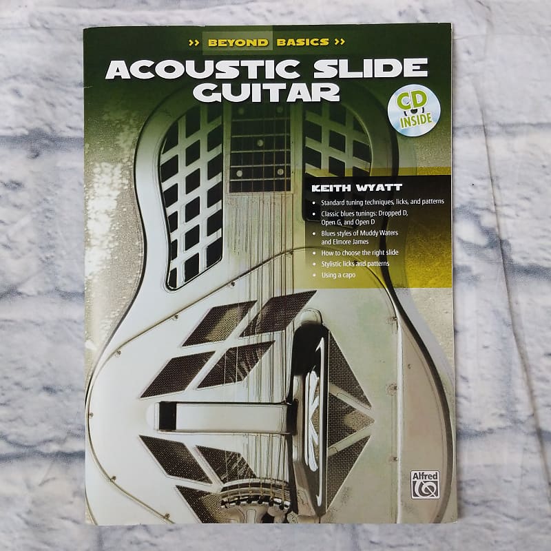 Alfred Acoustic Slide Guitar Book/CD | Reverb