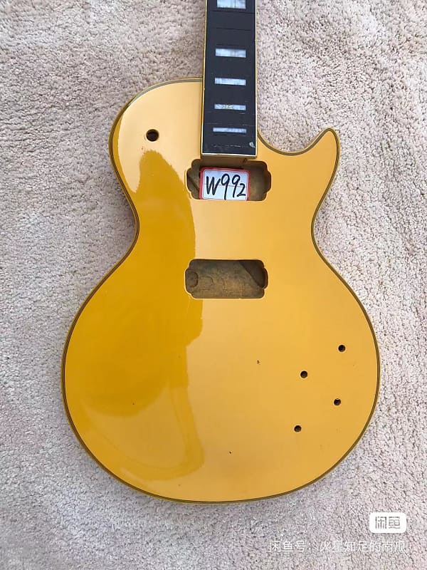 Glossy Gold Les Paul LP Style Guitar Mahogany Body with Neck | Reverb