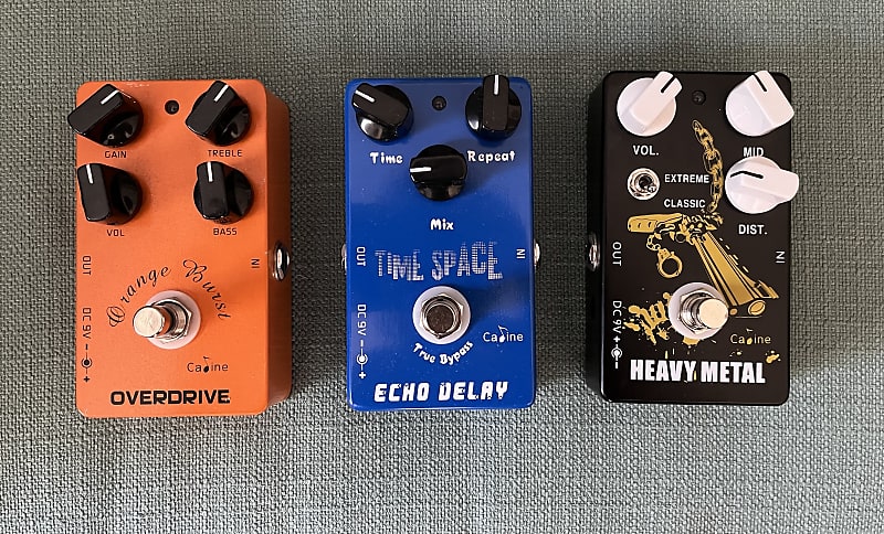 Caline Orange Burst, Time Space, Heavy Metal (Pedal Lot) | Reverb