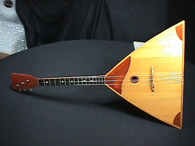 Vintage Solid Wood Russian Made Three String Balalaika in | Reverb