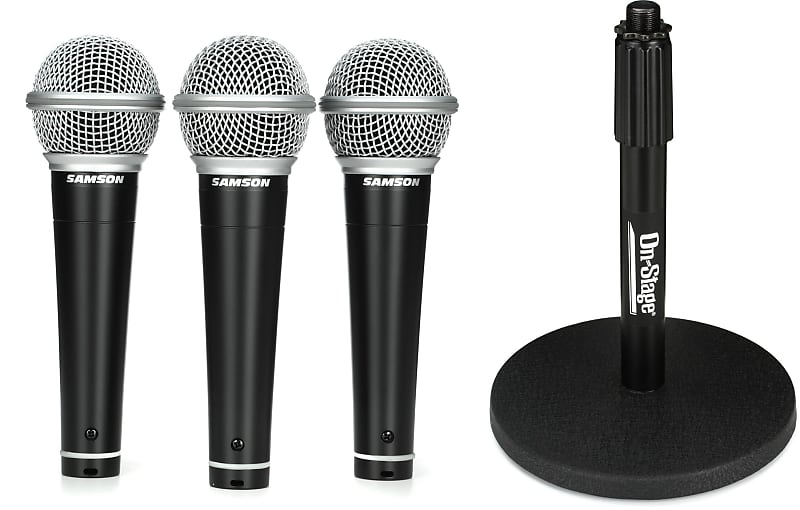 Samson R21 Cardioid Dynamic Vocal Microphone - 3-pack Bundle | Reverb
