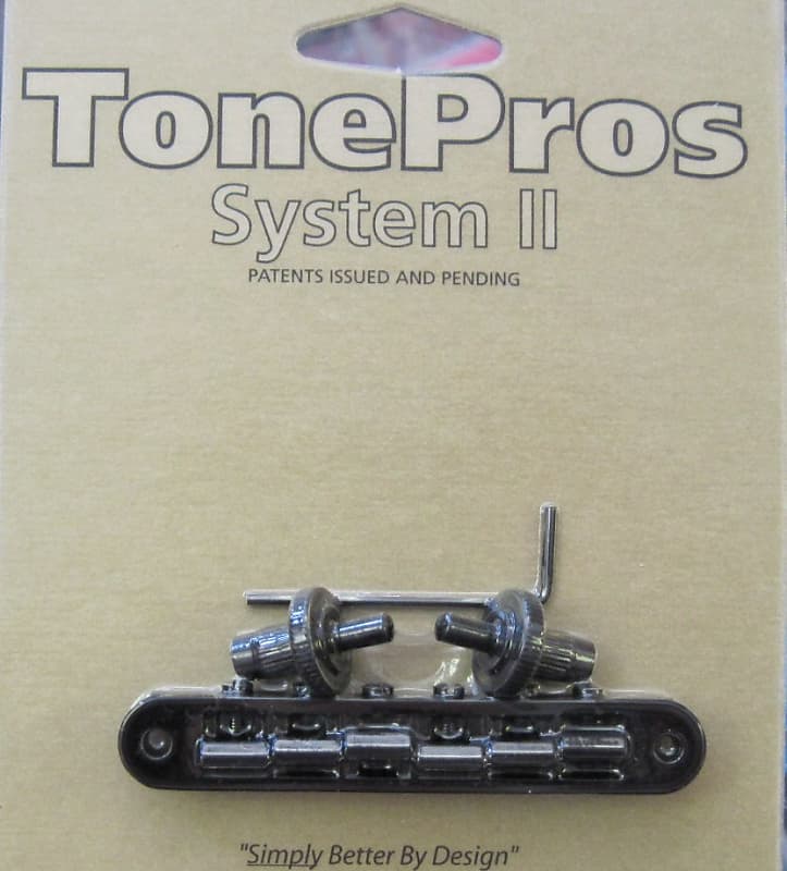 TonePros TP6-B Standard Nashville Style Tuneomatic Black | Reverb