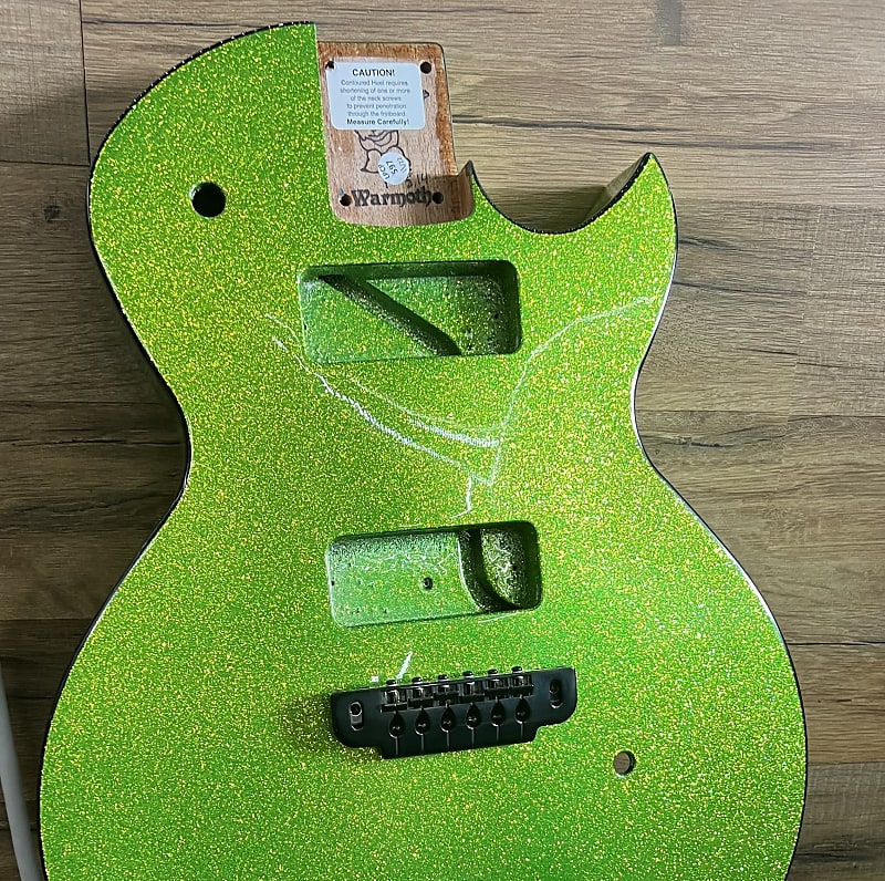 Warmoth Les Paul Regal 2022 - Green Goblin Flake Gloss | Reverb