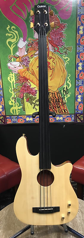 Carvin AC40 Acoustic/ Electric Bass Fretless | Reverb