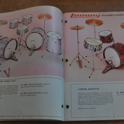 Ludwig vintage catalog booklet brochure. 1975 | Reverb