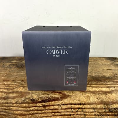Carver M-400t Cube Magnetic Power Amplifier with original box | Reverb