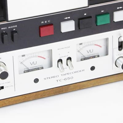 1970s Sony TC-650 Teak 4-Track 3-Motor 3-Head 2-Channel | Reverb
