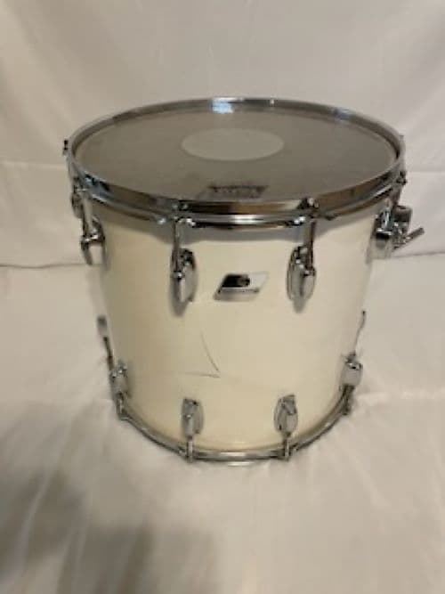 Ludwig Rocker II 15" (14" X 15") White Wrapped Power Tom B/W | Reverb