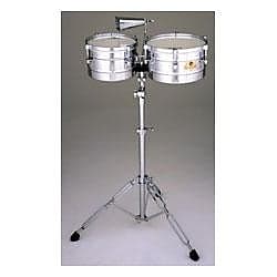 Latin Percussion Caliente Steel Timbalitos w/Tilt Stand & | Reverb