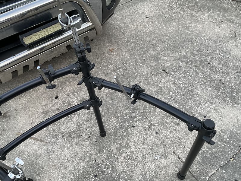 Roland MDS-9 V-Drum Rack Fully Loaded, 2 Cymbal Arms, 4 Pad | Reverb