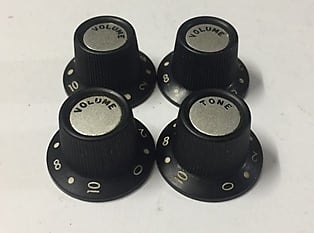 1960s Teisco Silvertone knob for 3 pickup Guitar – 3 x Vol + | Reverb